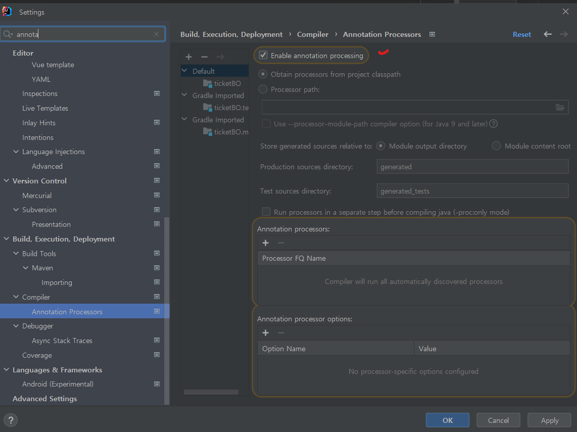 Java Jps Incremental Annotation Processing Is Disabled Jaeuks Space Intellij Java